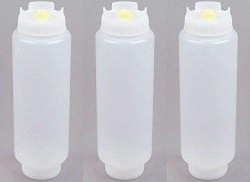 Fifo Sauce Squeeze Bottle Colour: White. Capacity: 591ml (20oz) — Pack of 3