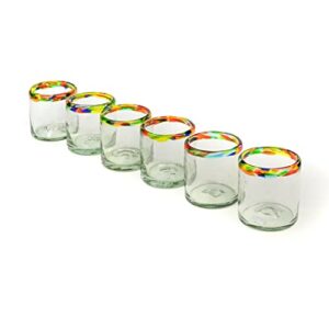 Orion Confetti Rim All Purpose 12 oz. -  Set of 6