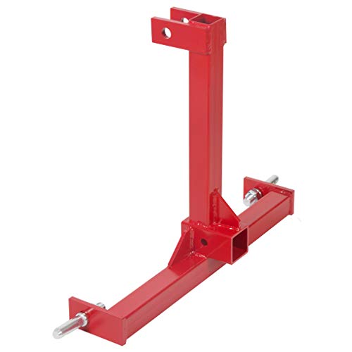 3 Point Trailer Hitch Adapter Category 1 Drawbar Tractor Trailer 2'' Hitch Receiver 3 Point Attachment