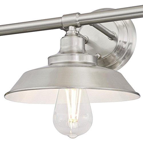 Westinghouse Lighting 6354400 Iron Hill Three-Light Indoor Wall Fixture, 3, Brushed Nickel