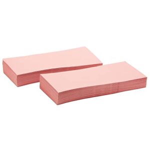 96-Pack #10 Blush Pink Envelopes Bulk with Gummed Seal and V-Flap for Party Invitations, Mailing Business Letters, Checks, Invoices, Baby Showers, Banquets, Weddings (4 1/8 x 9 1/2 in)