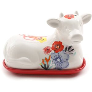 the pioneer woman"flea market" cow butter dish