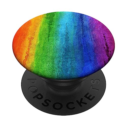 Gay Lesbian Pride Flag Watercolours LGBT Awareness PopSockets Swappable PopGrip