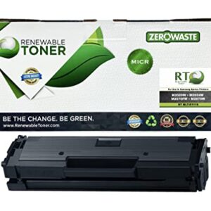 Renewable Toner Compatible MICR Toner Cartridge Replacement for Samsung MLT-D111S SL-M2020W M2070W M2070FW