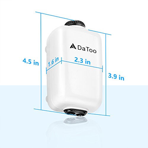 DaToo Aquarium Air Pump 3 Watt Adjustable Oxygen Pump with 2 Outlets for Fish Tank Ultra Silent High Energy Efficient, 1 Yr Warranty