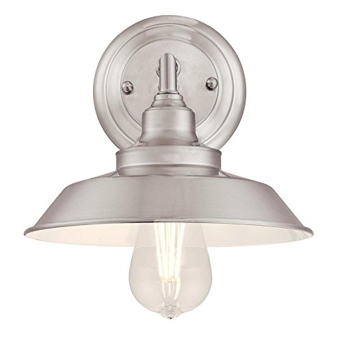 Westinghouse Lighting 6354300 Wall Fixture, One Light BN, Brushed Nickel