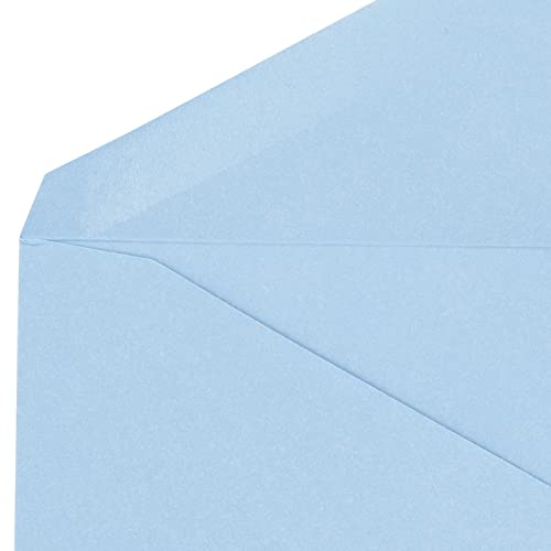 96-Pack #10 Colored Business Envelopes for Checks, Invoices, Mailing Letters, Invitations, Announcements, Office Supplies, Gummed Seal, 6 Pastel Colors (4-1/8 x 9-1/2 in)