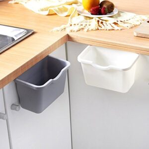 Hanging Kitchen Recycle Waste Bin, sunliveus 3 Pack Multipurpose Little Plastic Garbage Bowl Kitchen Bathroom Trash Can Cabinet Container Compost Bin for Office Home Drawers Storage Organize, Grey