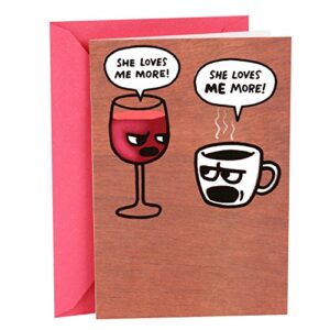 hallmark shoebox funny birthday card for her (wine and coffee)