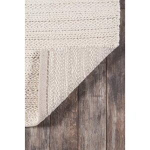 Momeni Andes Wool and Viscose Area Rug 3' X 5' Ivory