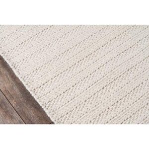 Momeni Andes Wool and Viscose Area Rug 3' X 5' Ivory