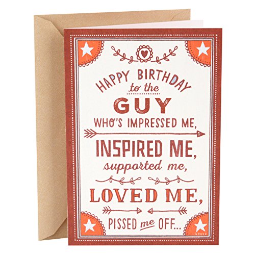 Hallmark Shoebox Funny Birthday Card for Husband (Loved Me) (349RZF1020)