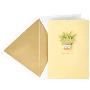 hallmark signature get well card (plant)