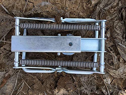 Marinebaby Easy Set Mole Eliminator Trap, Mole and Gopher Trap, Galvanized Steel Mole Trap, Sliver Color 2sets