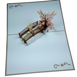 iGifts And Cards Happy 25th Anniversary 3D Pop Up Greeting Card -Soulmates, Celebration, Marriage, Being Together, Celebrate a Milestone, Silver Anniversary, Love Bridge, Congratulations, Romantic