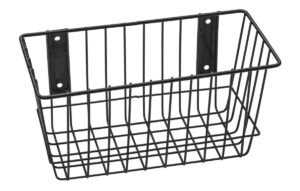 rack em racks 9081-b universal wire basket44; black - 12 x 6 x 6 in.