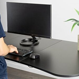 VIVO 63 x 32 inch Universal Table Top for Standard and Sit to Stand Height Adjustable Home and Office Desk Frames, Black Desktop, DESK-TOP1B