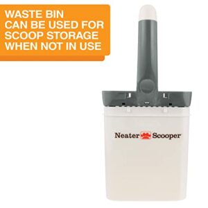 Neater Pet Brands - Neater Scooper Cat Litter Sifter - Includes 60 Refill Bags - Mess Free Cat Litter Scoop to Bag Waste Bin System with Extra Waste Bags (Grey)