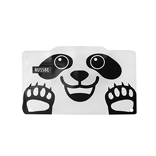 RUSSBE | Reusable Snack & Sandwich Bags [Set of 4] (Panda Bear)