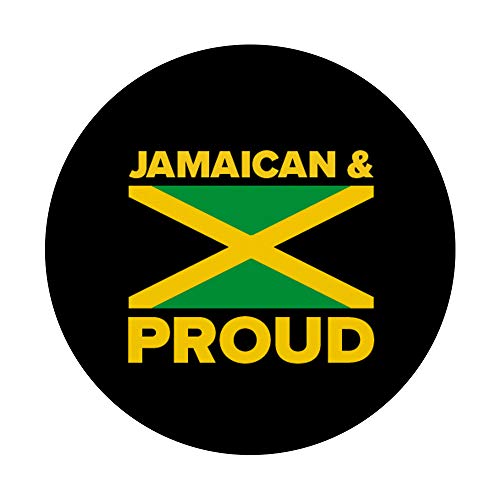 Proud Jamaican Flag Jamaica Rasta PopSockets PopGrip: Swappable Grip for Phones & Tablets