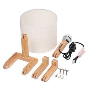 HAITRAL Bedroom Table Lamp - Fun Desk Lamps with Wooden Base Unique Table Lamps for Kids Room, Living Room, Bedroom, Office, Reading Room