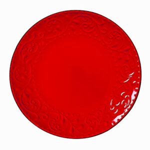 Lorren Home Trends LH526 Dinnerware Set for Entertaining, One Size, Red