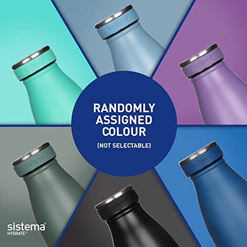 Sistema Stainless Steel Bottle, 500ml (Assorted Colours)