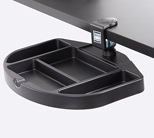 Stand Steady Original Desk Potato - Clamp-On Swivel Pencil Drawer and Desk Organizer | Unique Desk Organizer Provides Under Desk Storage for Pens, Pencils, Paper Clips & More! (Clamp-on Desk Drawer)