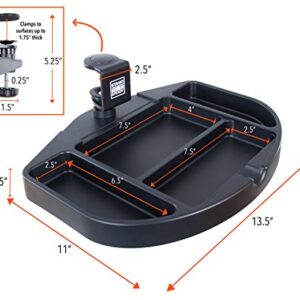 Stand Steady Original Desk Potato - Clamp-On Swivel Pencil Drawer and Desk Organizer | Unique Desk Organizer Provides Under Desk Storage for Pens, Pencils, Paper Clips & More! (Clamp-on Desk Drawer)