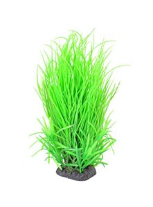 cnz aquarium decor fish tank decoration ornament artificial plastic plant green, 8.5-inch