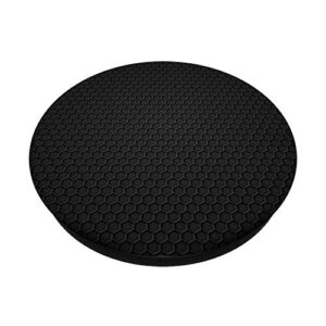 Carbon Fiber Carbon Weave Futuristic Black PopSockets PopGrip: Swappable Grip for Phones & Tablets