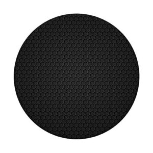 Carbon Fiber Carbon Weave Futuristic Black PopSockets PopGrip: Swappable Grip for Phones & Tablets