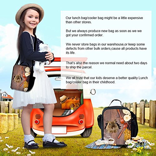 ANYFOCUS 3D Airplane Design Kids Lunch Bag Durable Insulated Lunchbox Small Black Lunch Box for Children Boys Girls Customized Cooler Bag with Adjustable Shoulder Strap