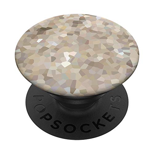 Champagne Golden Beige Mosaic Pattern PopSockets Swappable PopGrip