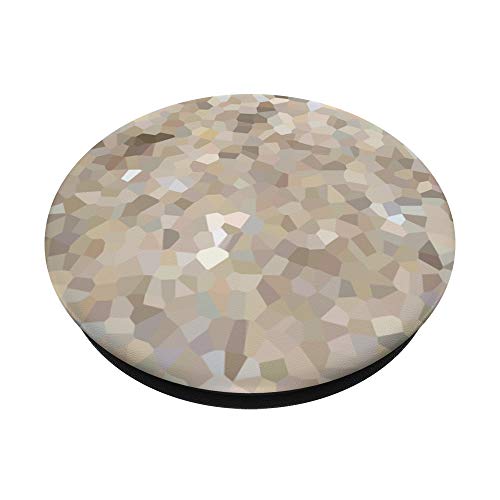 Champagne Golden Beige Mosaic Pattern PopSockets Swappable PopGrip