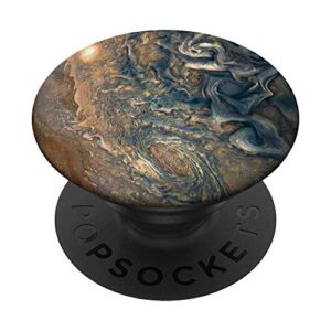 planet jupiter atmosphere clouds colorful pattern telescope popsockets popgrip: swappable grip for phones & tablets