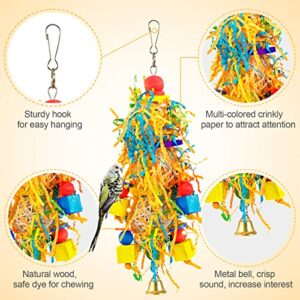 MEWTOGO Small Bird Shredder Toy - Parrot Foraging Shredding Toy for Finches,Cockatiels,Budgies,Parakeets,and Sun Conures