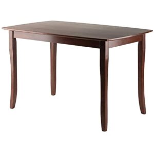 winsome inglewood dining table, walnut, 47.24x29.53x29.13