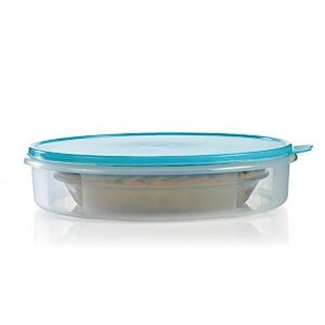 tupperware round pie or cupcake keeper, 12-inch, sheer (summer blue)