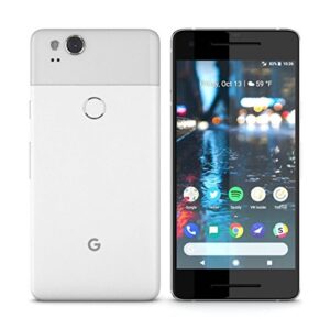 google pixel 2 gsm/cdma google unlocked (clearly white, 64gb) (renewed)