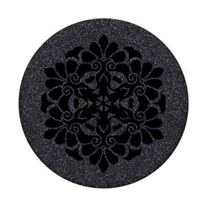 Cute Black Mandala Oriental Mystic Floral Phone Holder PopSockets PopGrip: Swappable Grip for Phones & Tablets