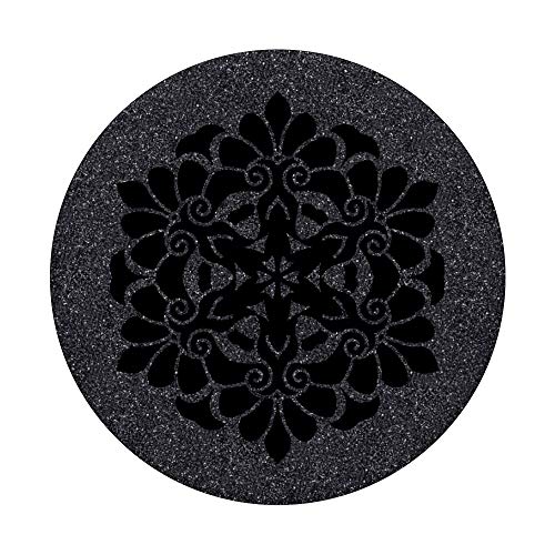 Cute Black Mandala Oriental Mystic Floral Phone Holder PopSockets PopGrip: Swappable Grip for Phones & Tablets