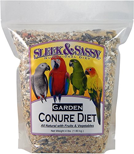 SLEEK & SASSY NUTRITIONAL DIET Garden Conure Parrot Food (4 lbs.)