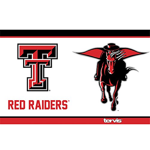 Tervis Triple Walled Texas Tech University Red Raiders Insulated Tumbler Cup Keeps Drinks Cold & Hot, 20oz - Stainless Steel, Tradition