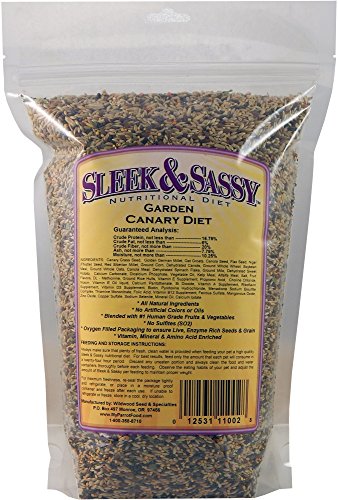 SLEEK & SASSY NUTRITIONAL DIET Garden Canary Bird Food (2 lbs.)