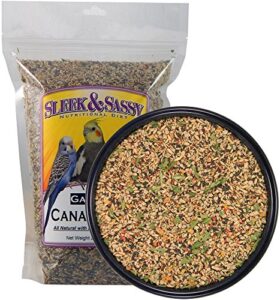 sleek & sassy nutritional diet garden canary bird food (2 lbs.)