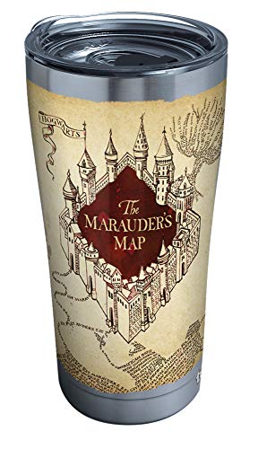 Tervis 1293210 Harry Potter-the Marauder'S Map Insulated Tumbler, 20 oz Stainless Steel, Silver