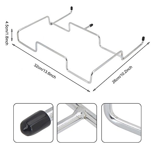 GOTOTOP Trash Bag Holder,Outdoor Trash Can Bracket Dustbin Cage Table Garbage Storage Bags Rack Hanging Metal Trash Bag Holder for Kitchen Storage Cupboard,13.6” X 10.2” X 1.8”