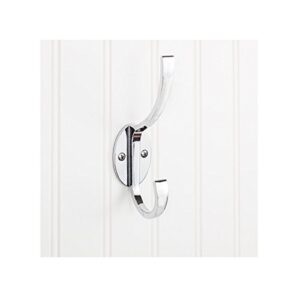 elements yd55-587pc double wall mount decorative hook, polished chrome