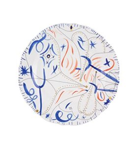 vista alegre folkifunki blue round platter